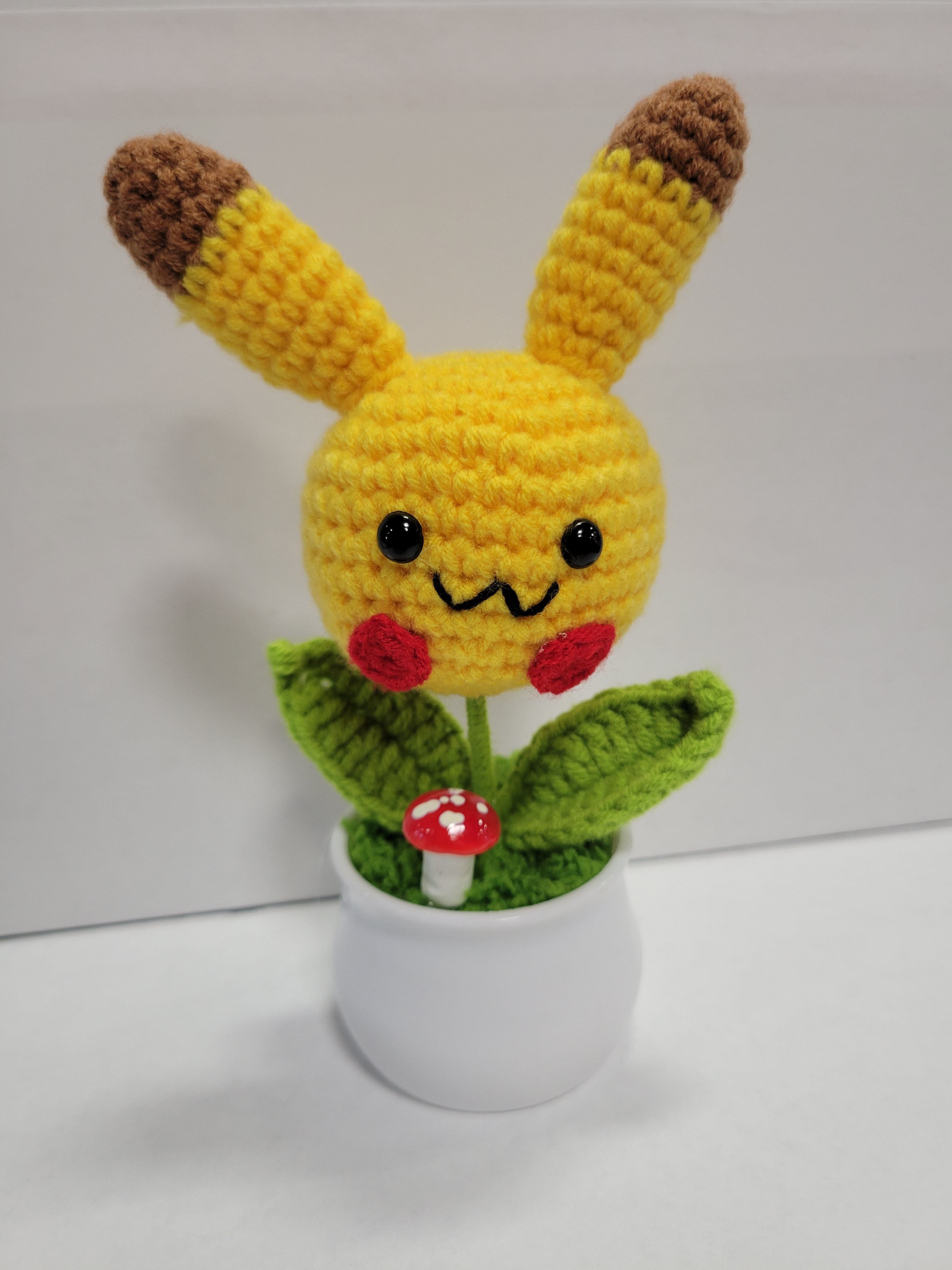 Pikachu Crochet Flower Pot – Shop U&J